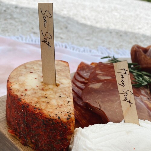 Charcuterie Board Wood Markers Grazing Table Stick Cheese - Etsy