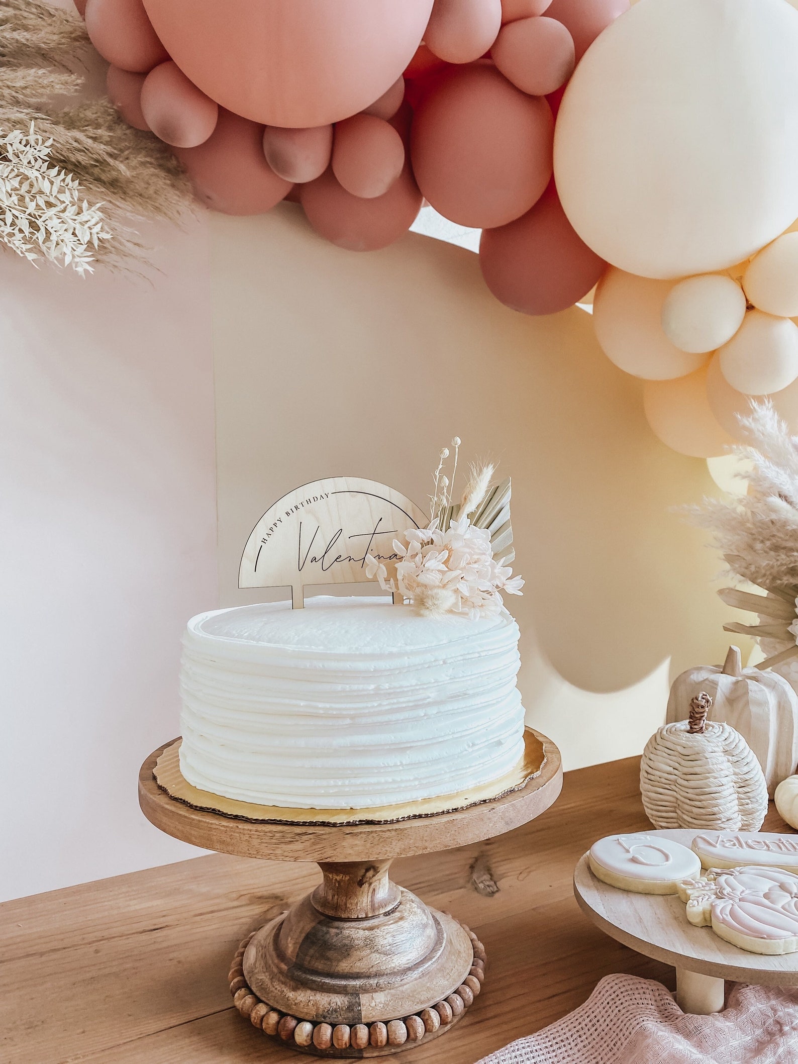 Personalized Cake Topper Wood Dessert Topper Happy Birthday - Etsy