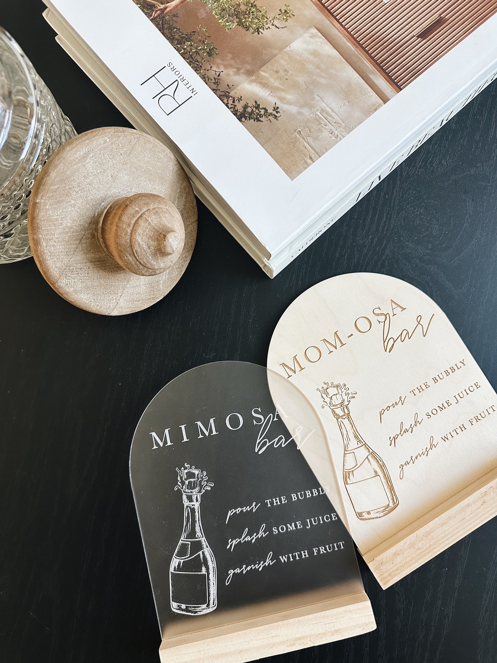 Acrylic Momosa Bar Sign,mimosa Bar Signage, Juice Labels, Refreshment ...