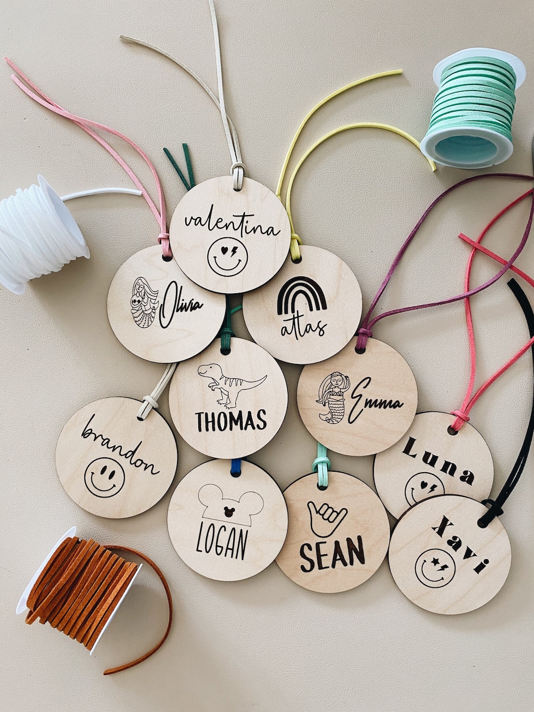 School Bag Tags, Backpack Tags, Lunchbox Tags, Diaper Bag Tags, First ...