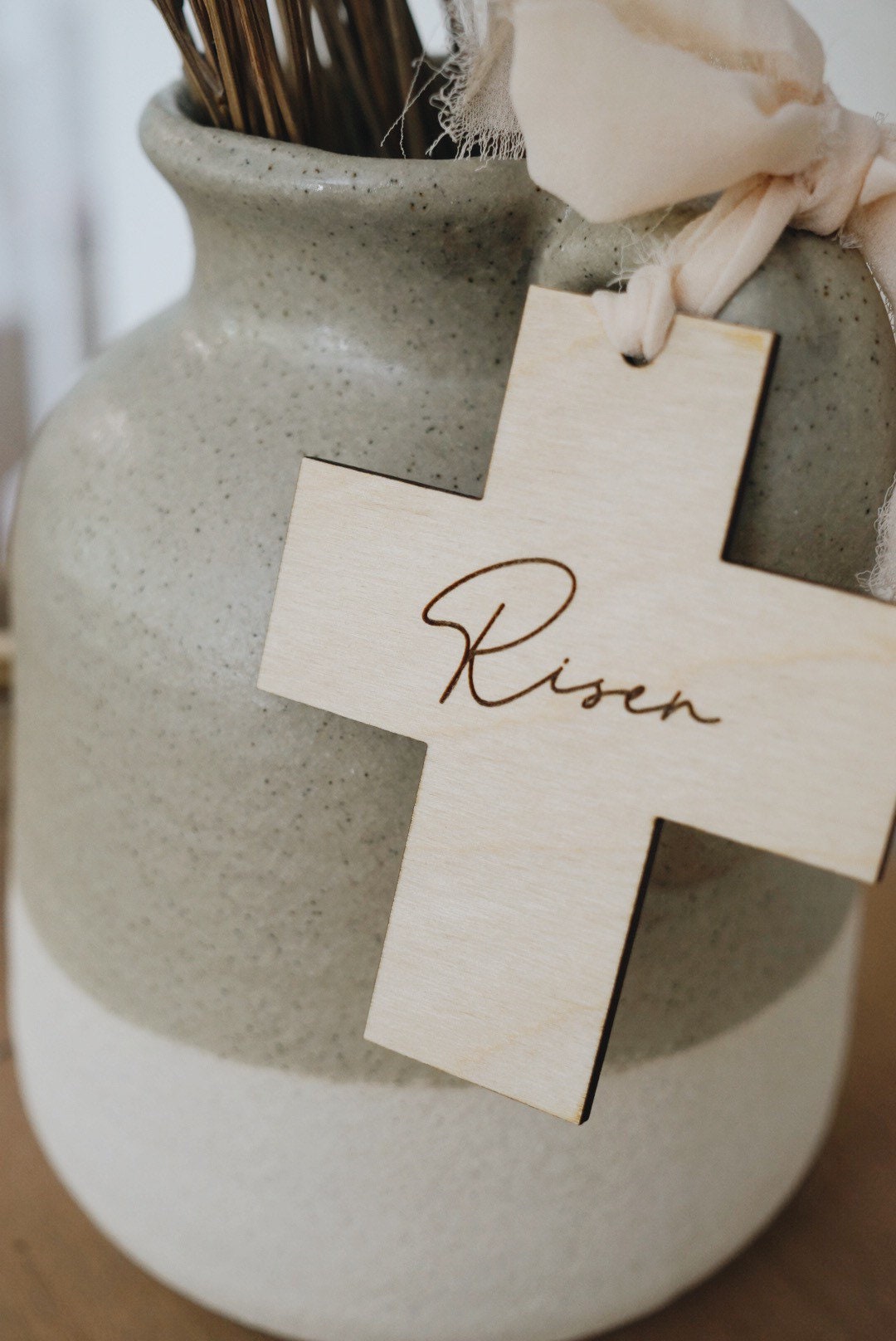 He is Risen Cross Easter Sunday Gift Tag Gift Basket Cross - Etsy