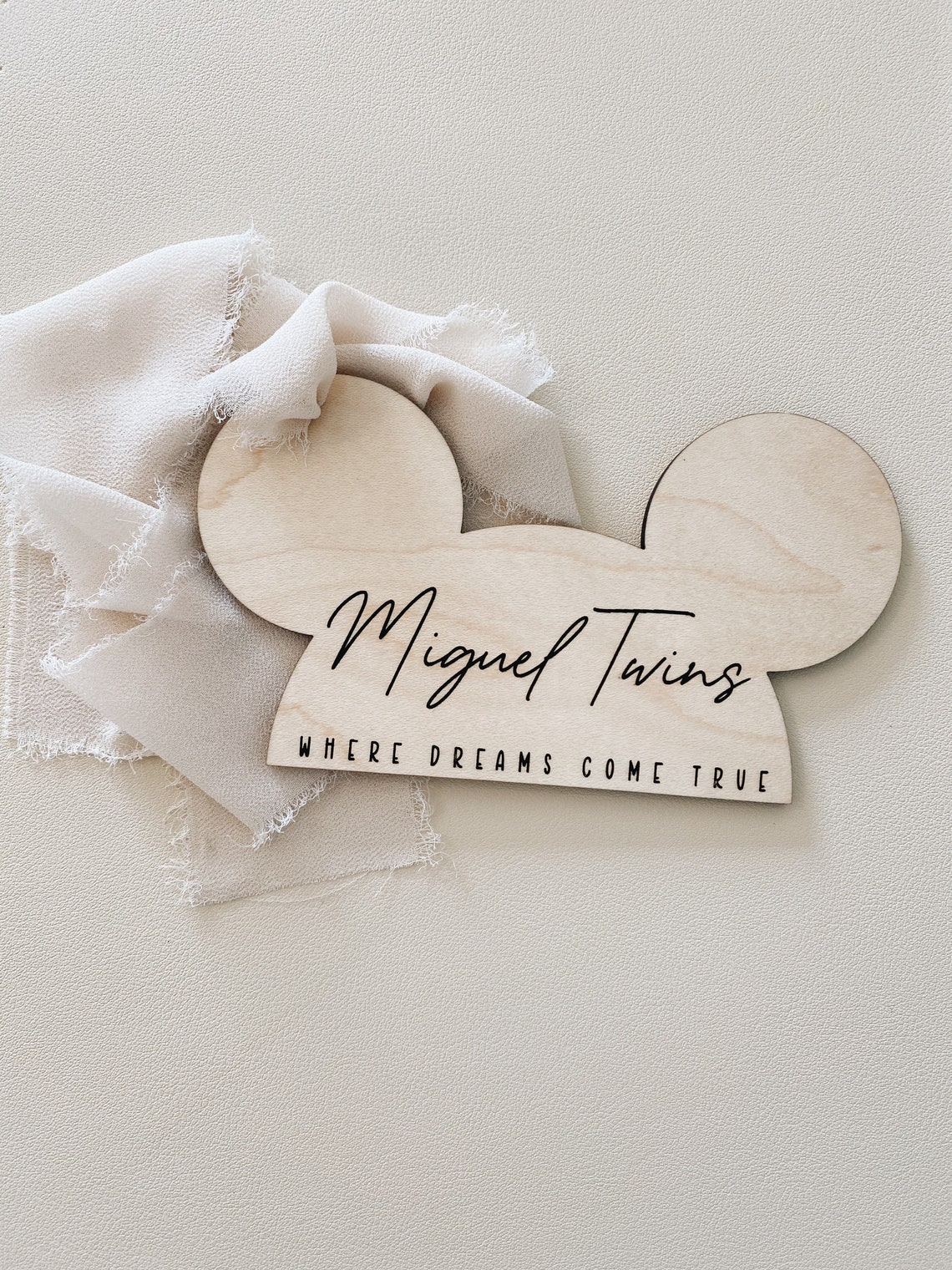 Personalized Mickey Name Tag 50th Anniversary Mouse Ears | Etsy