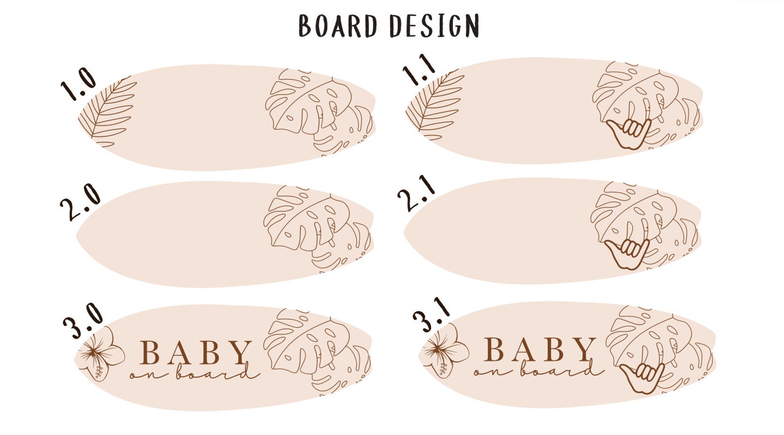Baby on Board Announcement, Pregnancy Reveal, Surfboard Custom Sign ...