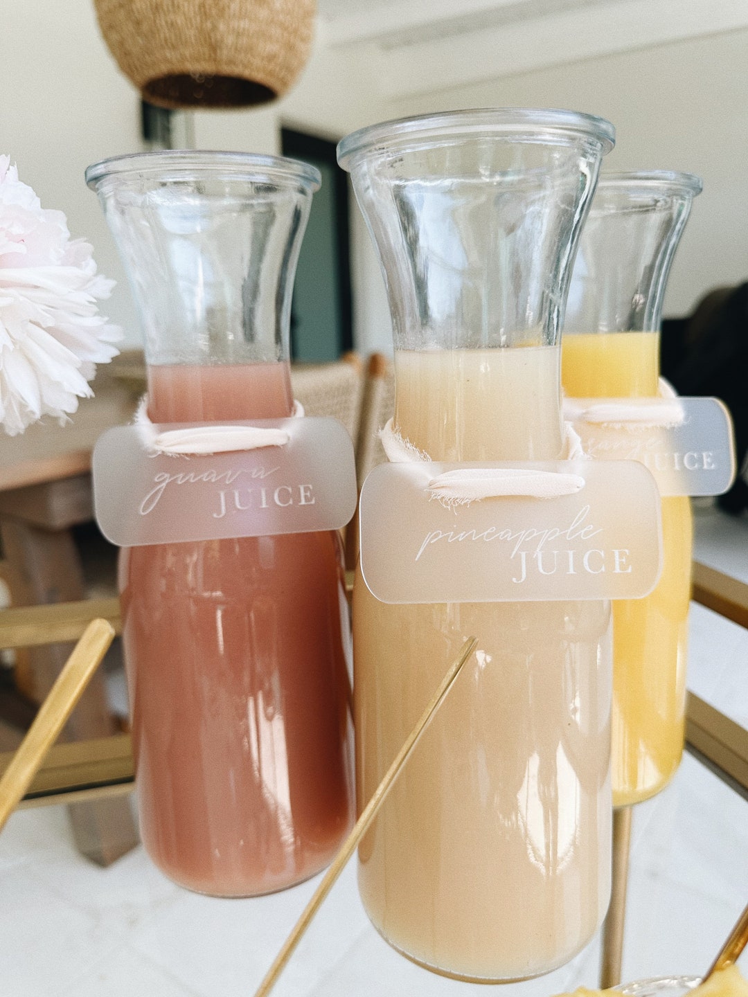 Mimosa Juice Labels Tags , Acrylic Momosa Bar Sign, Refreshment Event ...