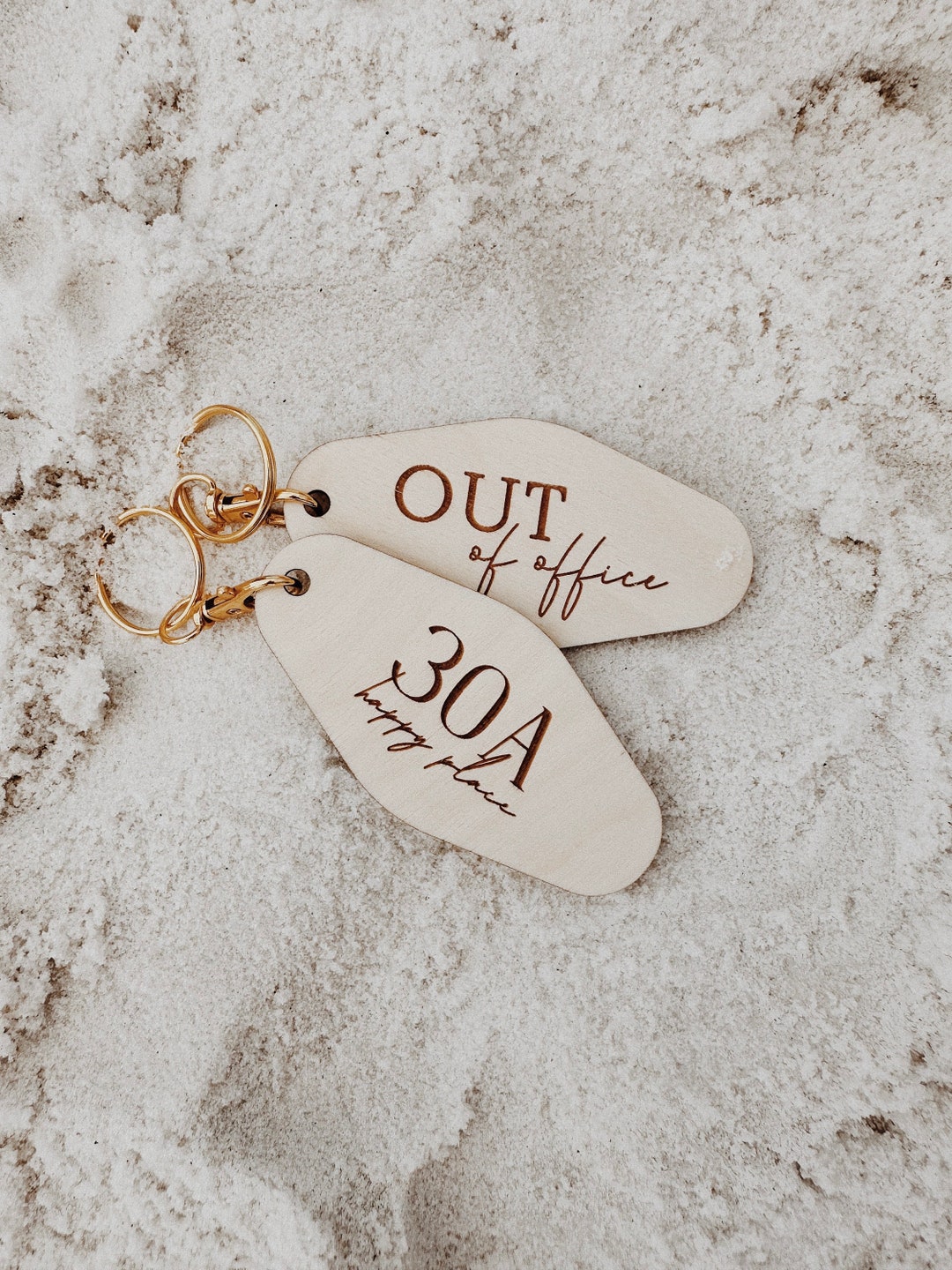 Motel Vacation Keychain, 30A Bachelorette Favors, Out of Office Keyring ...