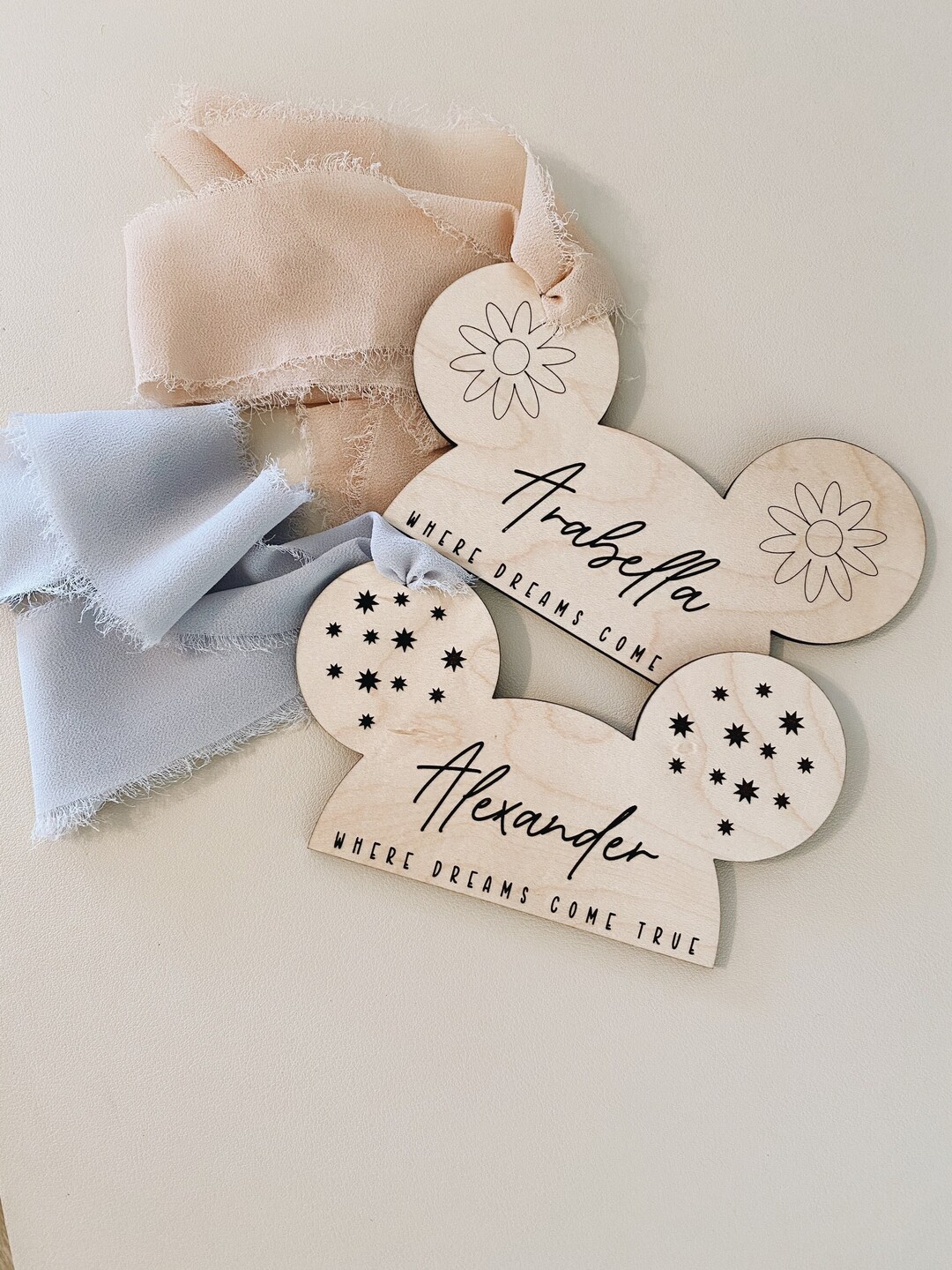 Personalized Mickey Name Tag, 50th Anniversary Mouse Ears, Personalized ...