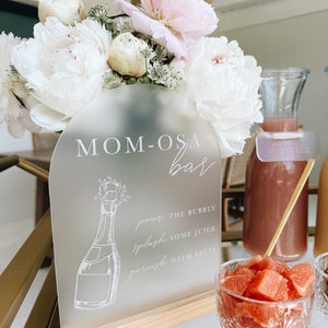 Acrylic Momosa Bar Sign,mimosa Bar Signage, Juice Labels, Refreshment ...