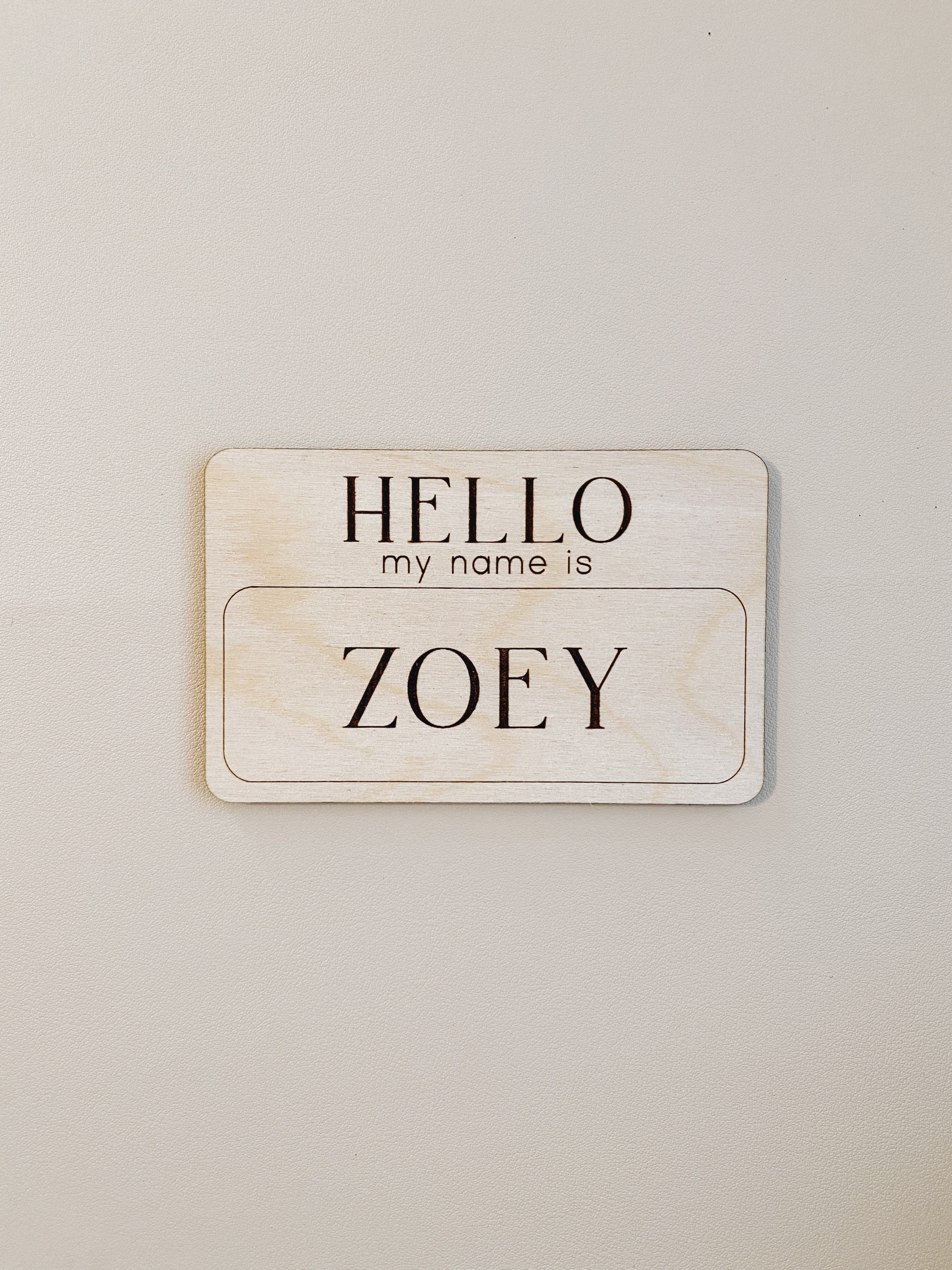 Hello My Name is Sign Baby Arrival Sign Baby Announcement | Etsy