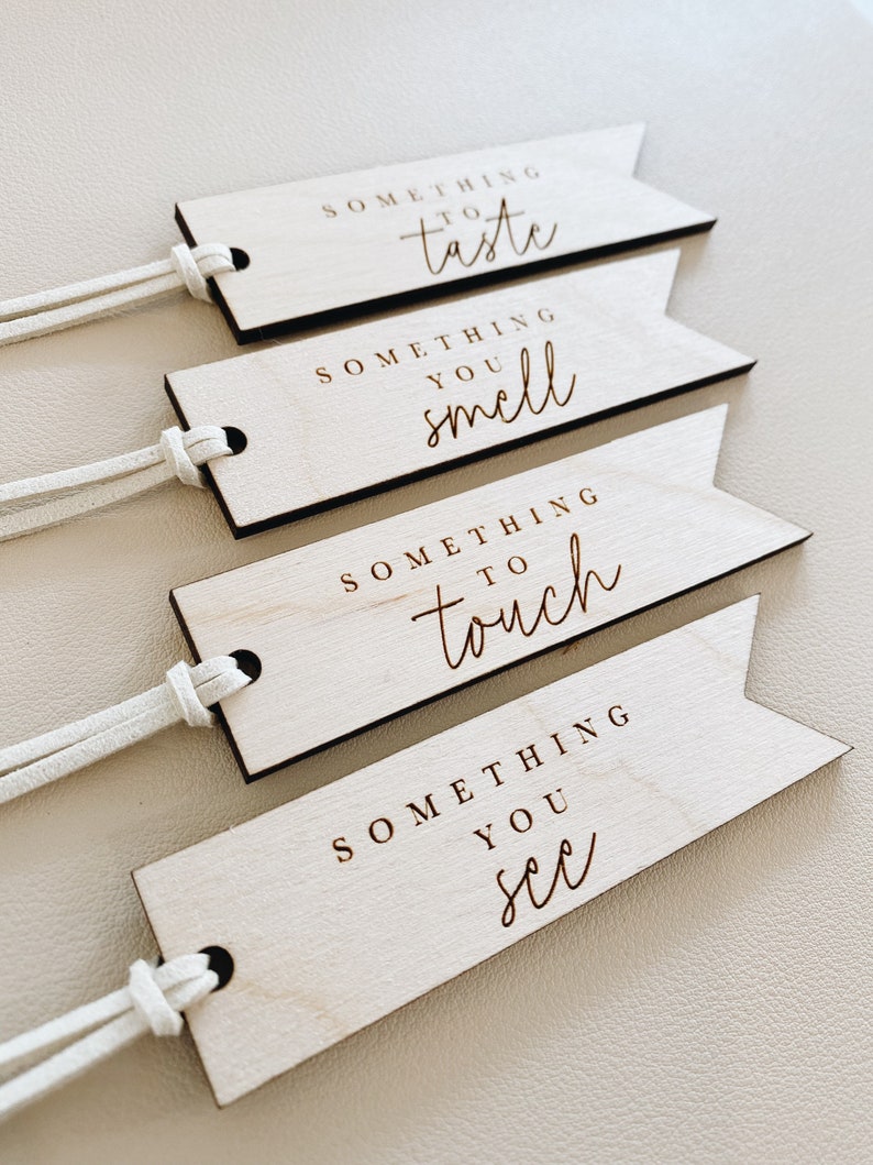 SET OF 4 Senses Gift Tags My Valentine Touch Taste Smell - Etsy