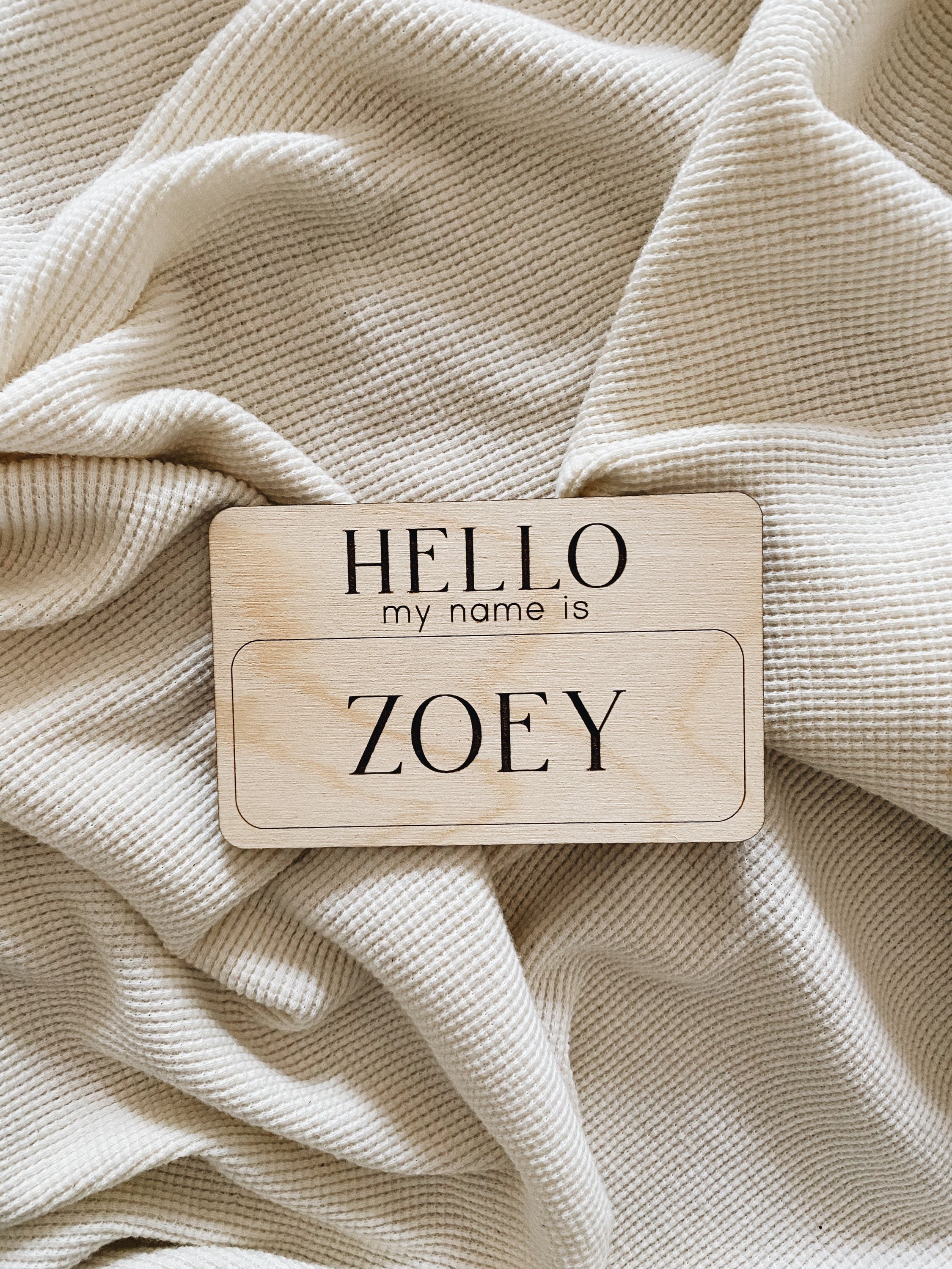 Hello My Name is Sign Baby Arrival Sign Baby Announcement | Etsy