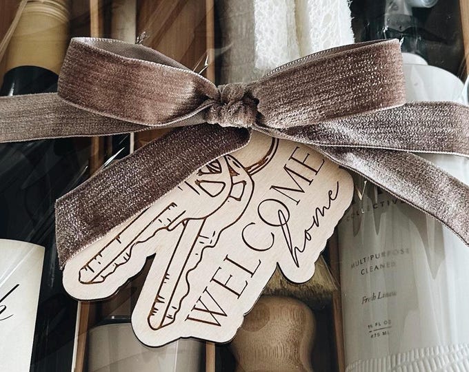 Welcome Home Keys Gift Tags, Housewarming Gift, Realtor Closing Gift ...