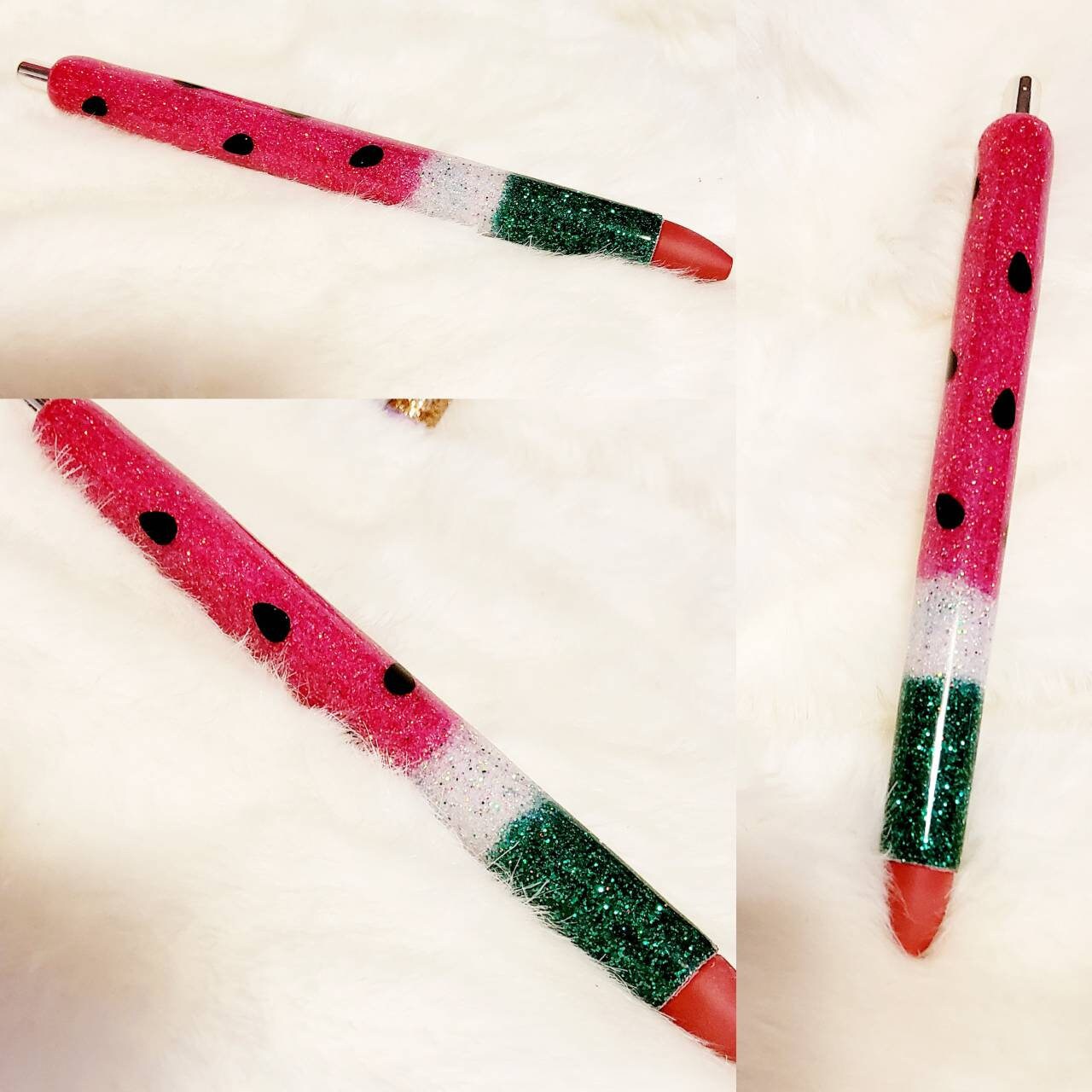 Watermelon Glitter Pen FREE Refill - Etsy