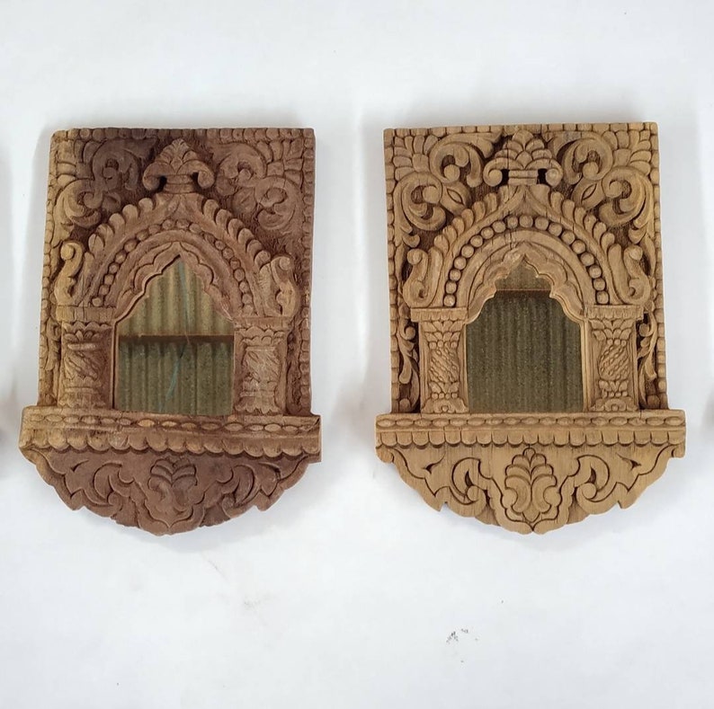 Indian Wooden Mirror Frame Arched Mirror Gifts for Home - Etsy