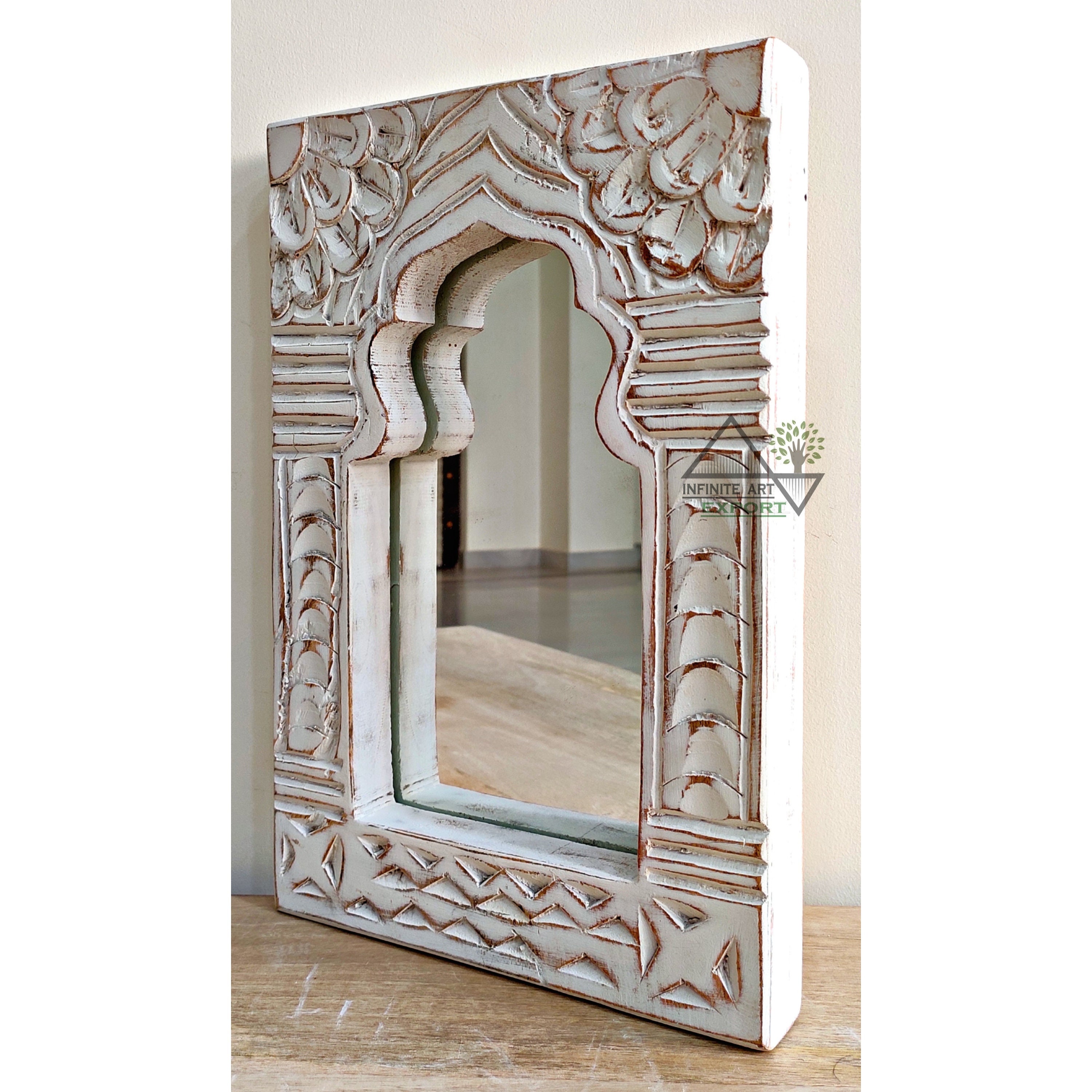 Old Indian Temple Mirror , Reclaimed Mirror, Antique Furniture, Home ...