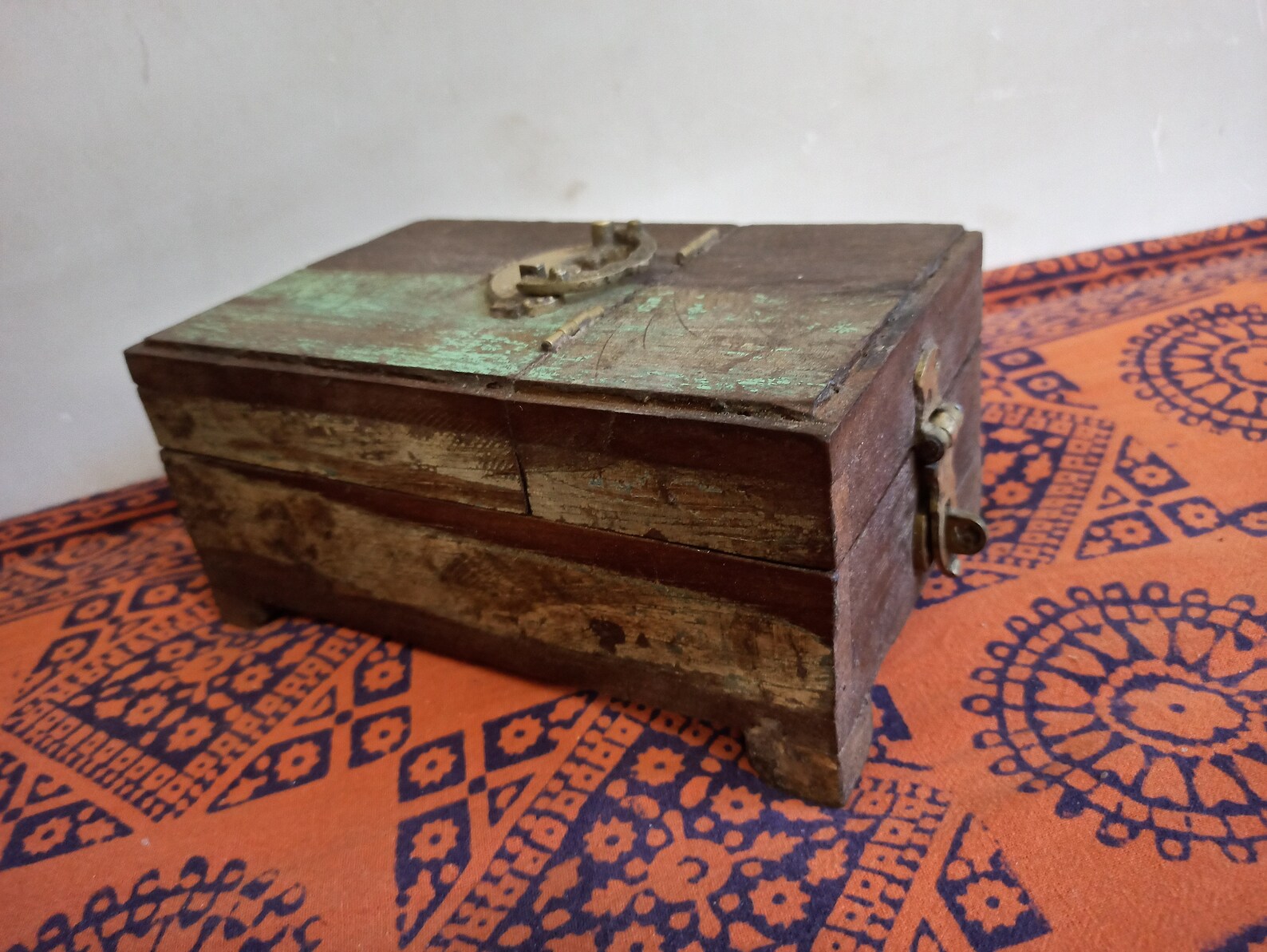 Old Indian Shaving Box Reclaimed Mirror Box Antique | Etsy