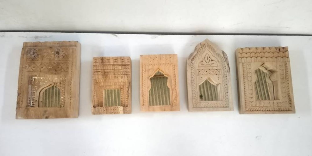Wooden Vintage Temple Mirror Frame (set of Five) - Etsy