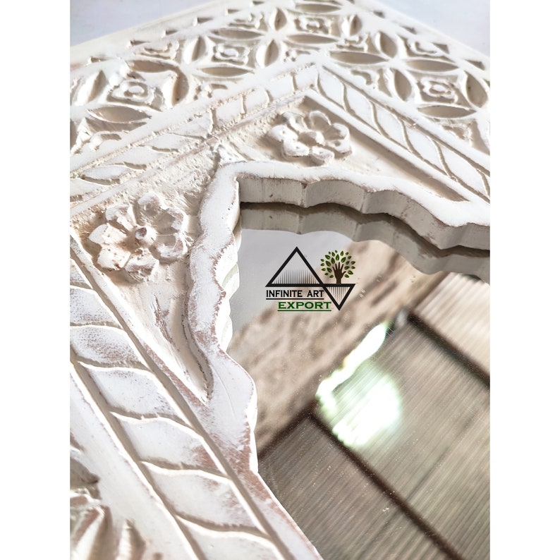 Indian Carved Wooden Wall Mirror Frame indian Mirror - Etsy