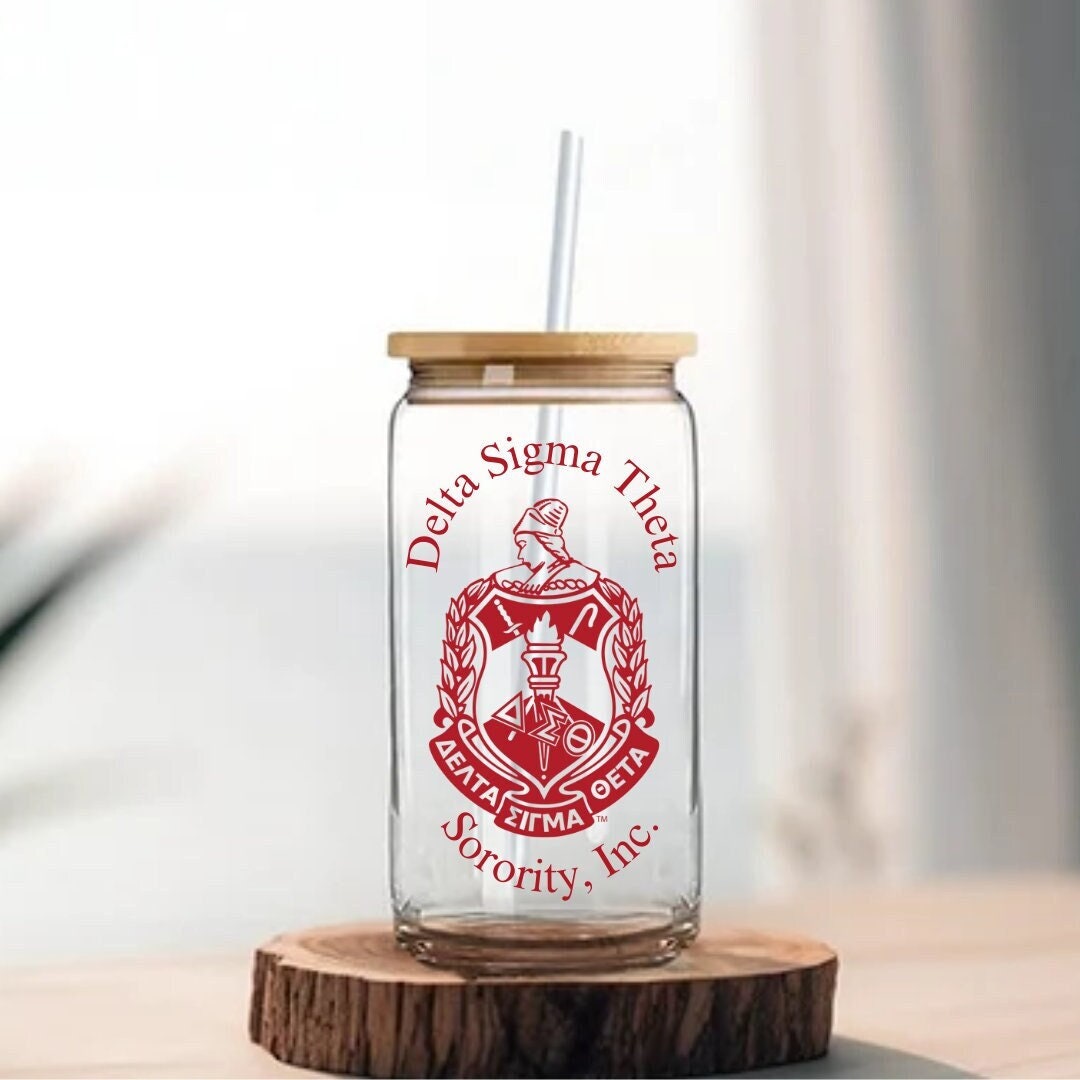 Delta Sigma Theta Clear Glass Jar, DST 1913, Greek Gifts - Etsy