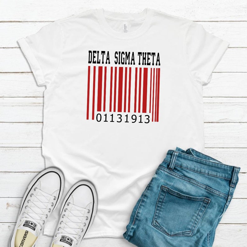 Delta Sigma Theta 1913 Barcode, DST, Sorority, Greek T-shirt - Etsy