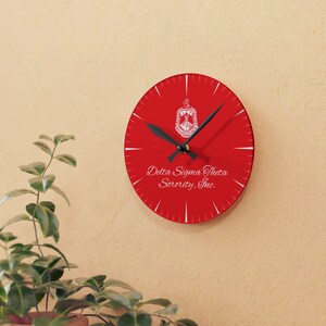 Delta Sigma Theta Sorority, Inc. 1913 Acrylic Wall Clock - Etsy