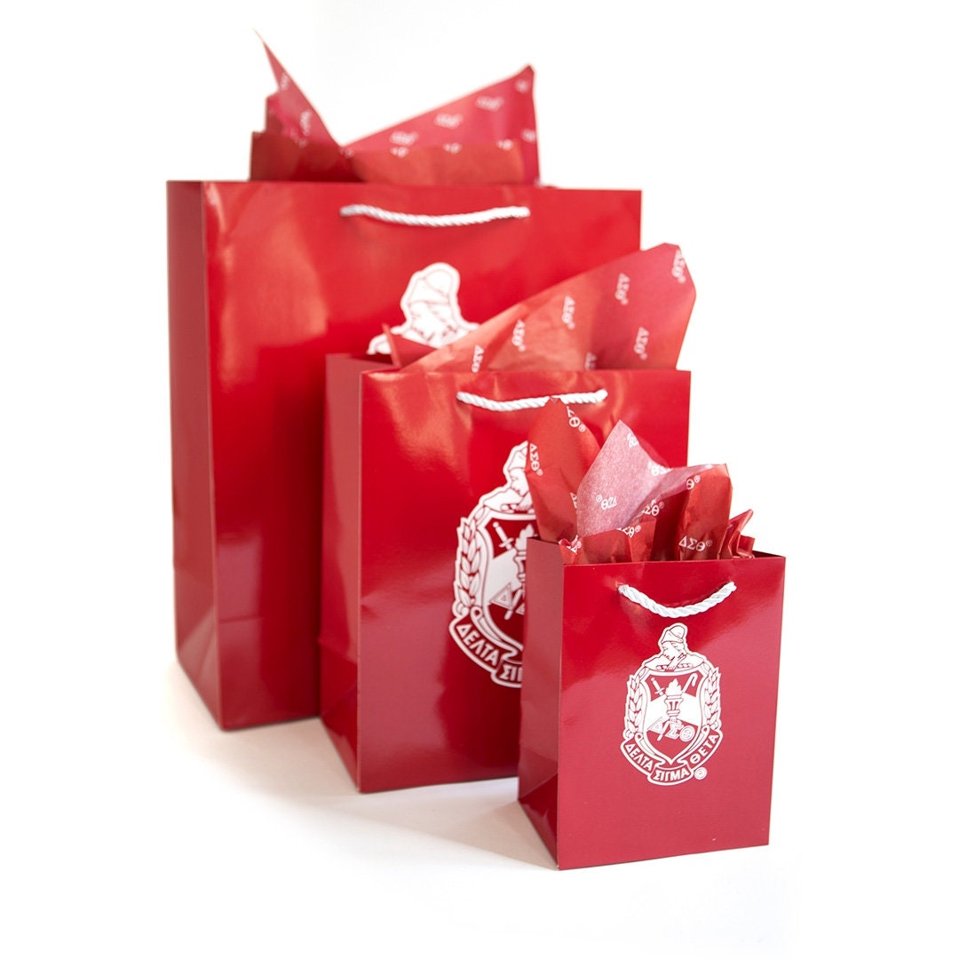 Delta Sigma Theta Gift Bag Set, DST, Sorority, Greek Gift Bag - Etsy