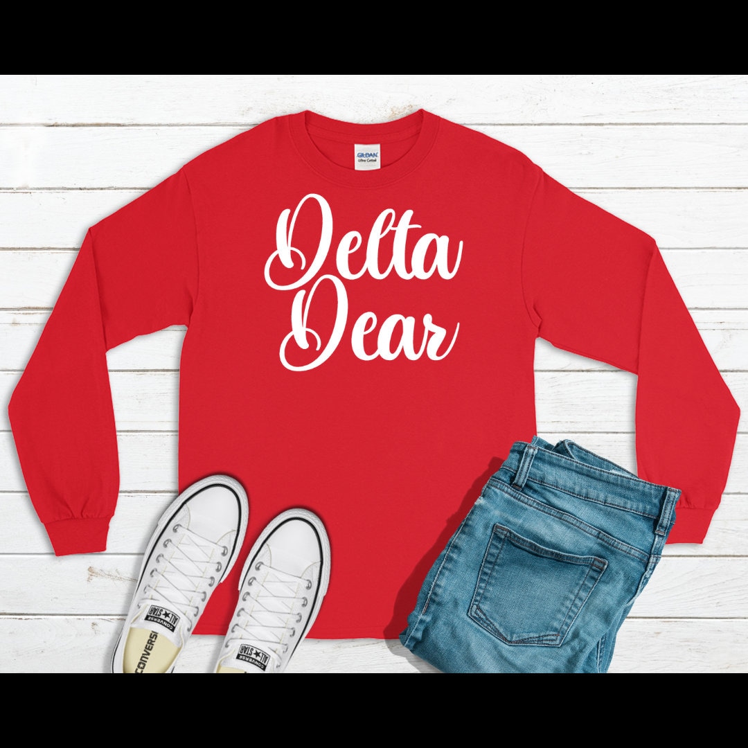 Delta Dear, Delta Sigma Theta, 1913, Sorority, Greek Life Long Sleeve ...