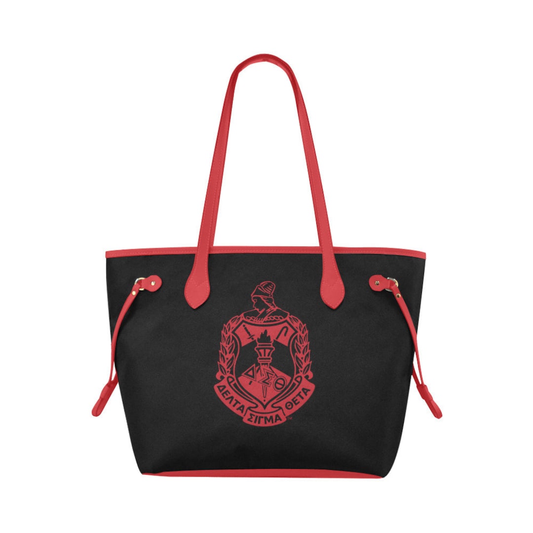 Delta Sigma Theta Shield Canvas Tote, 1913, Gift, Tote Bag, Sorority ...
