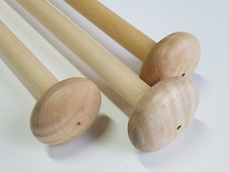 Set of 2 Natural Hardwood Physical Therapy Dowels for Shoulder Strength ...