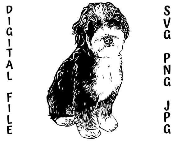 Art & Collectibles Silhouette Sheepadoodle Cricut Goldendoodle svg SVG ...