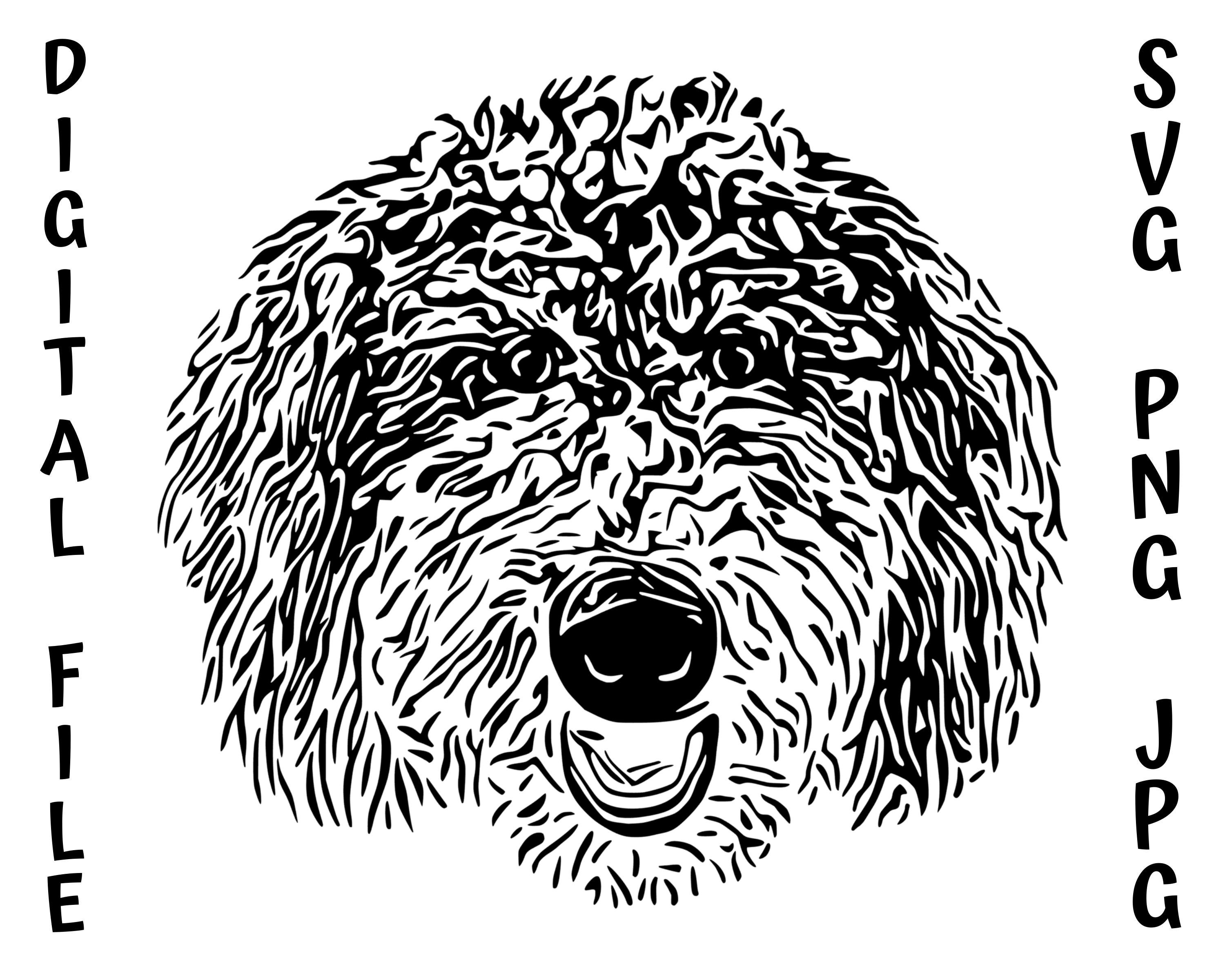 Art & Collectibles Silhouette Sheepadoodle Cricut Goldendoodle svg SVG ...