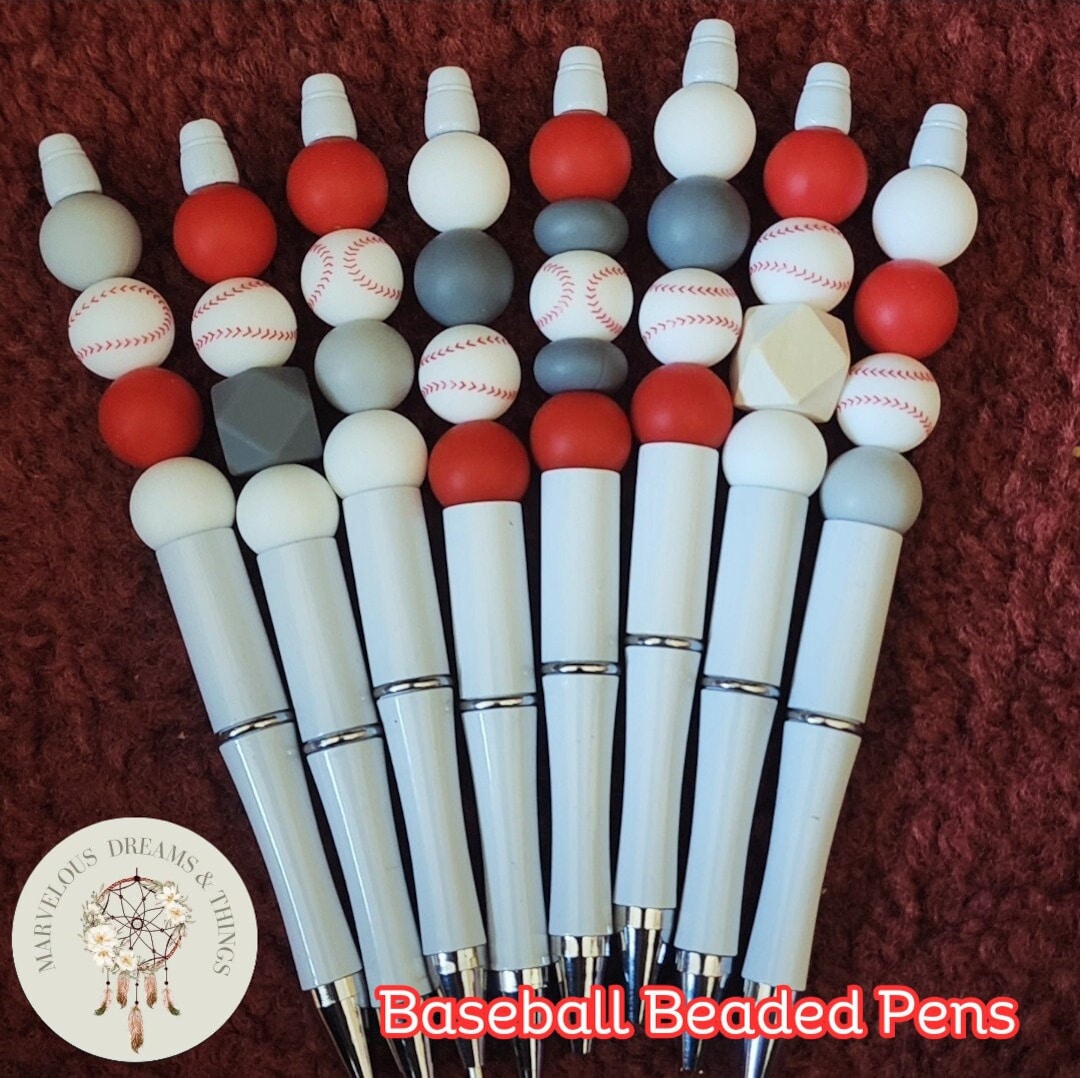 Beaded Baseball Pens - Etsy