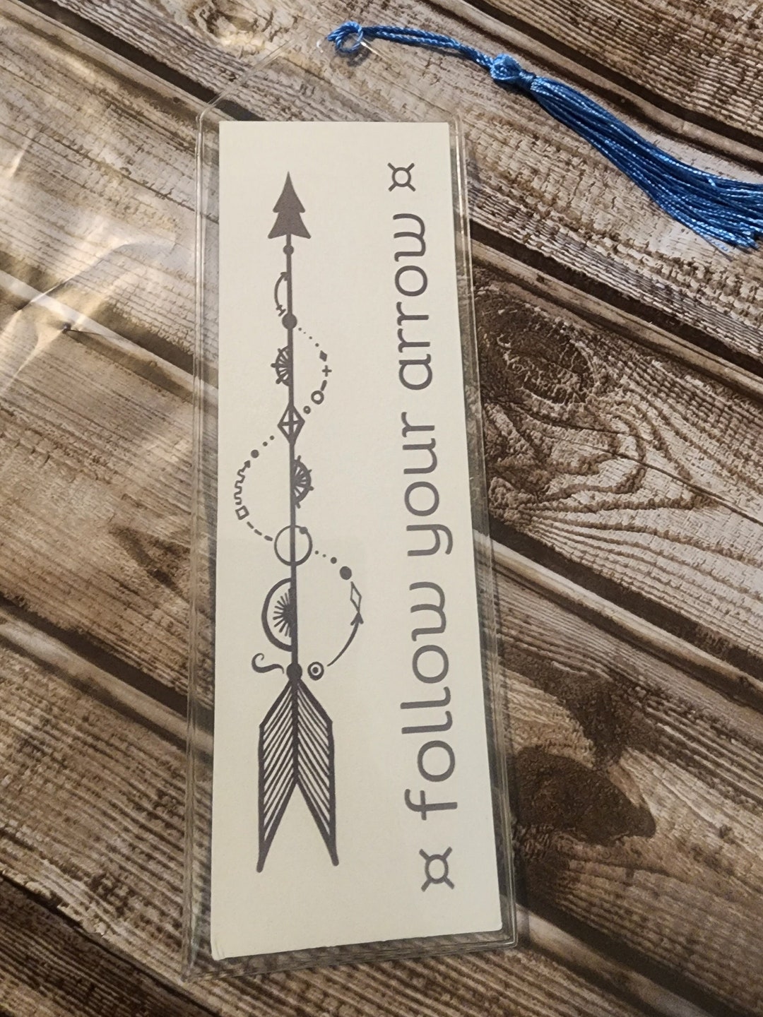 Follow Your Arrow With Arrow Design Bookmark - Etsy