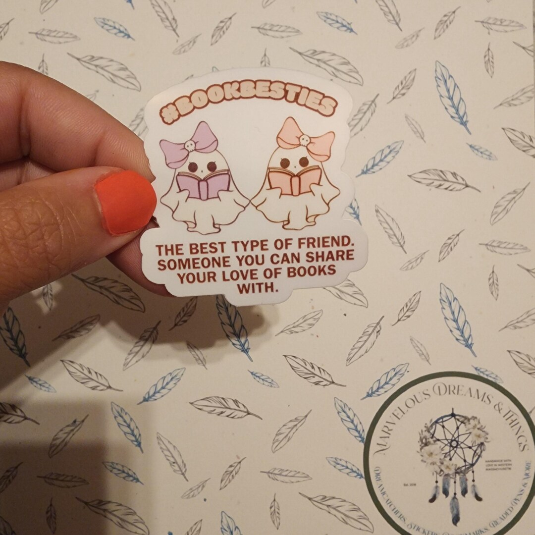 Book Besties - Ghost Besties Sticker - Etsy
