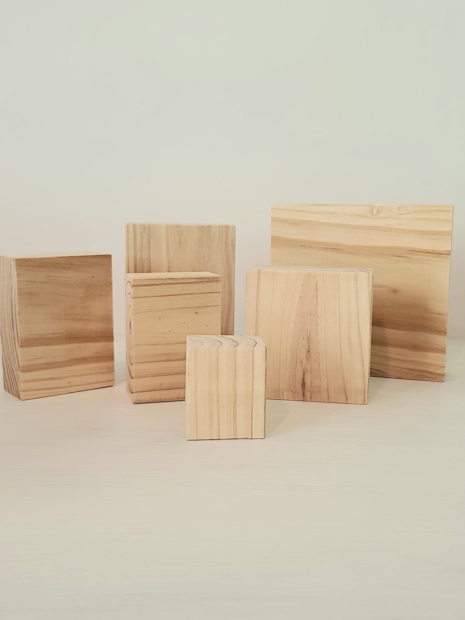 6 Unfinished Chunky Wooden Block Set Ready to Paint for Wood Crafts - Etsy