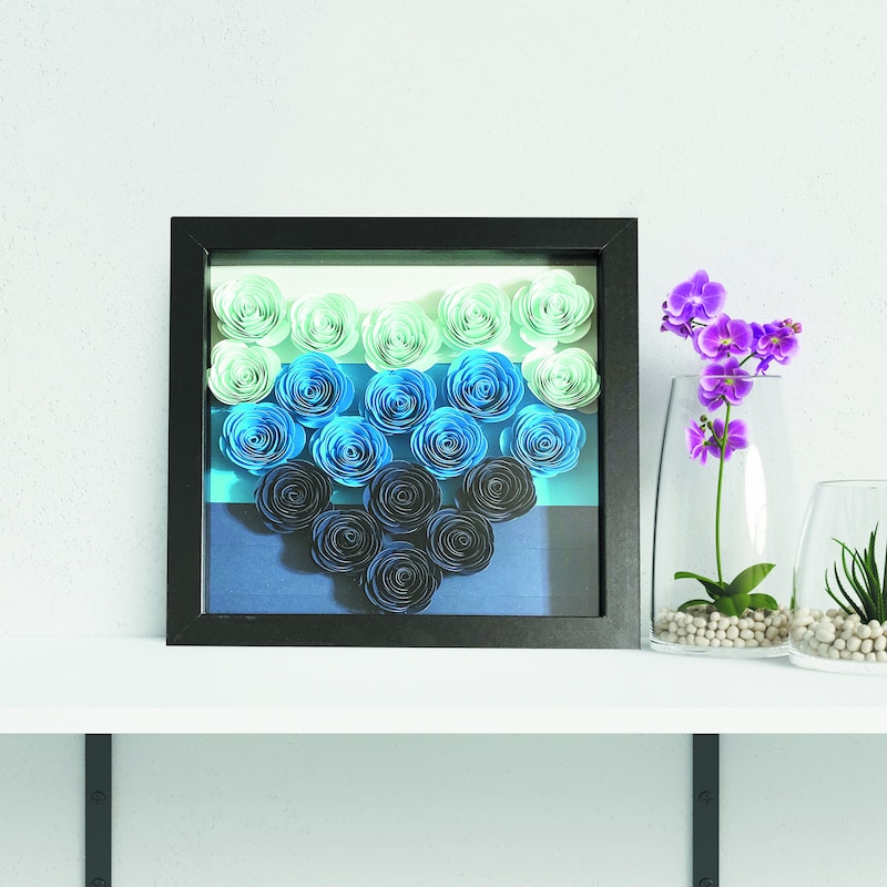 Paper Flower Shadow Box - Etsy