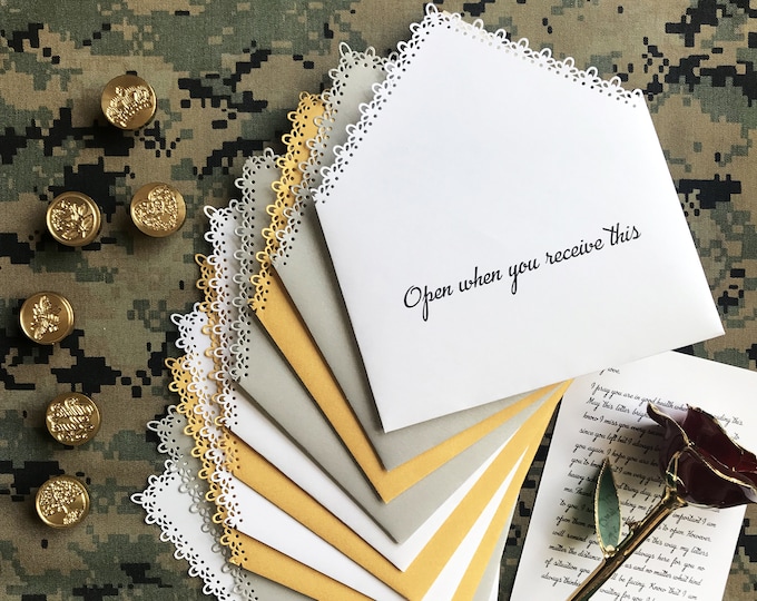 20 Tricolor Open When Letters/envelopes, Customizable Letters to Open ...