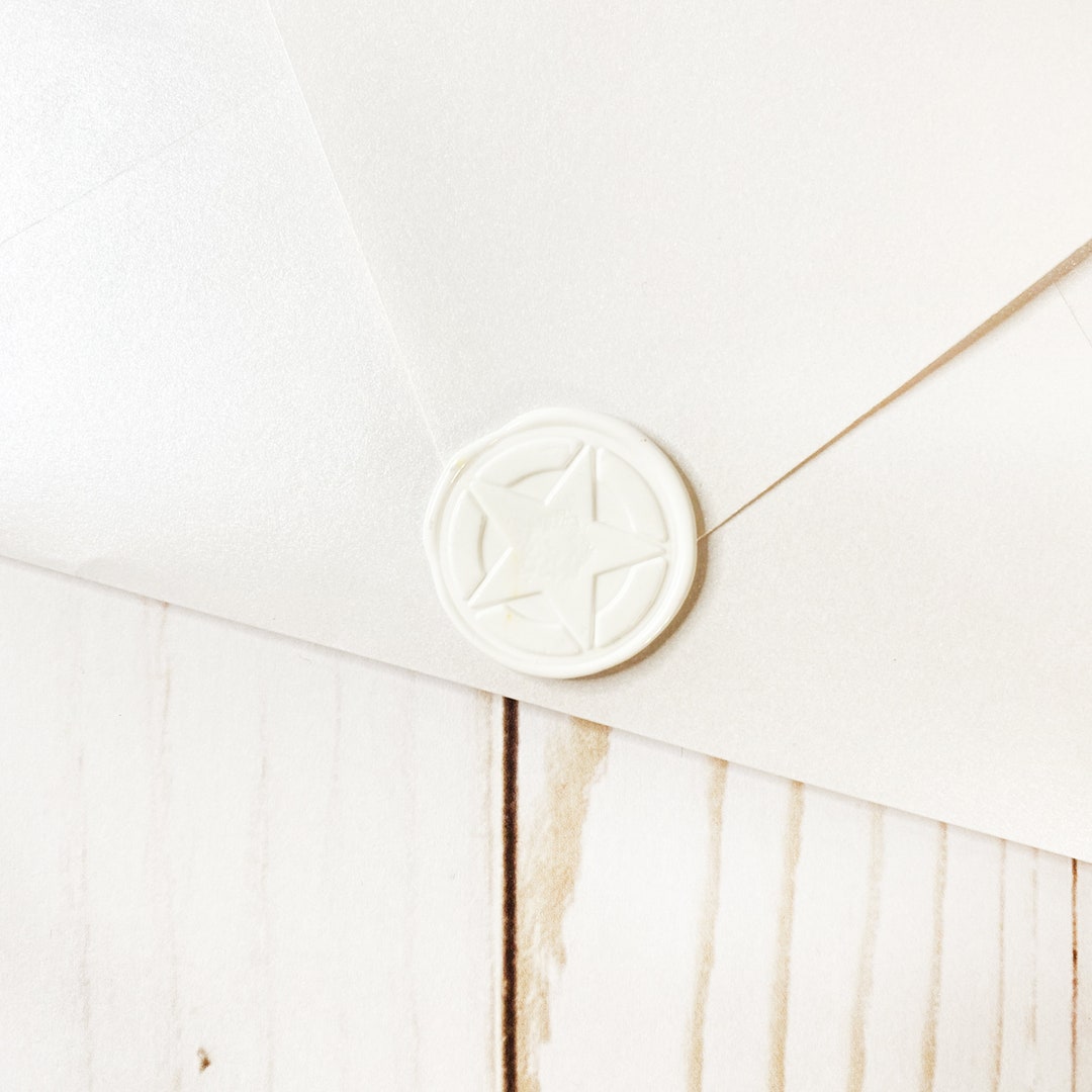 White United States Army Wedding Wax Seal Sticker, Self Adhesive ...