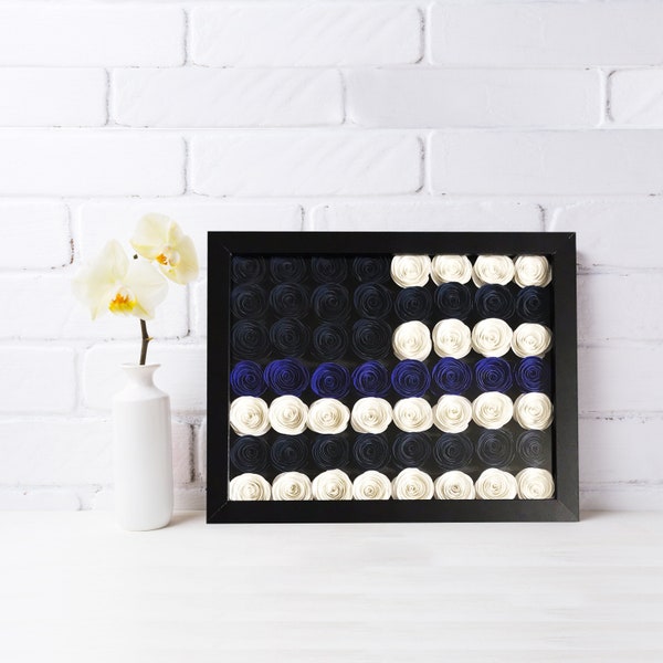 Thin Blue Line Shadow Box - Etsy