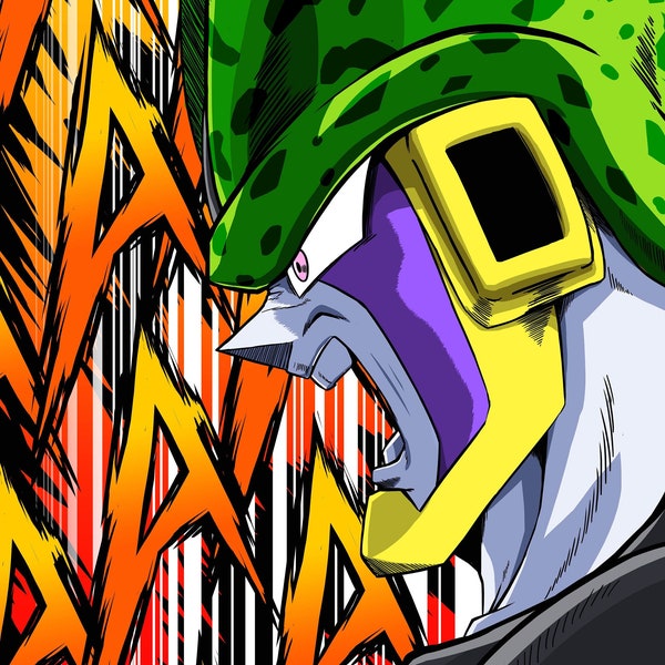 Dragon Ball Z Cell Poster - Etsy