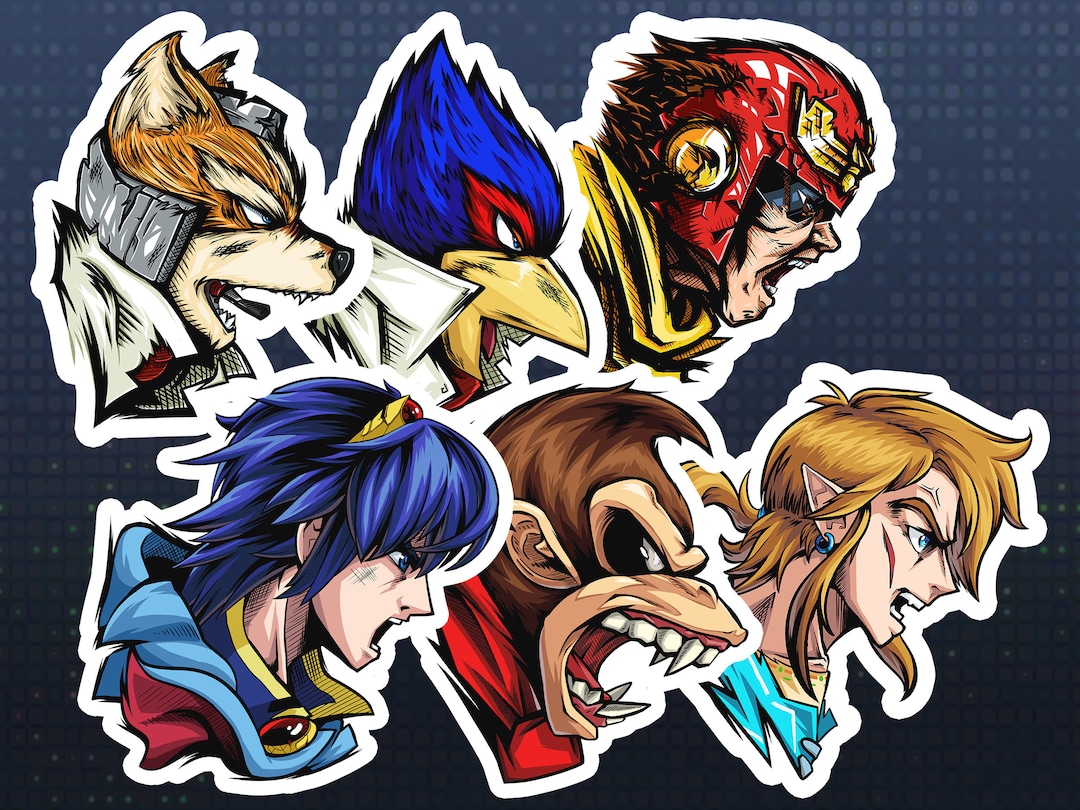 Super Smash Bros. Rage Sticker Series - Etsy