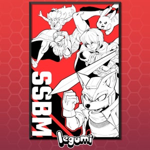 SSBM and SSBU Poster Set - Super Smash Bros. Ultimate/melee - Etsy