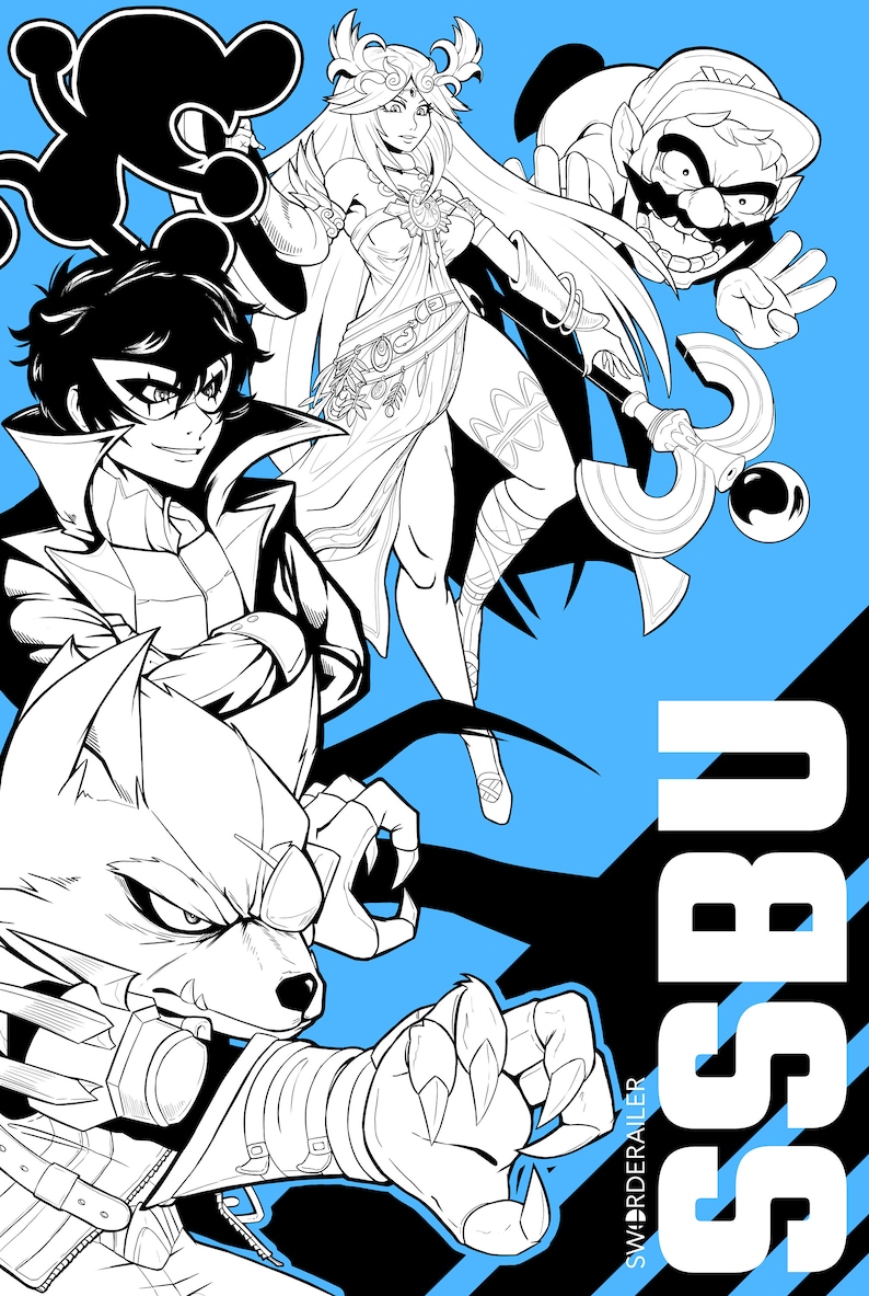 SSBM and SSBU Poster Set Super Smash Bros. Ultimate/melee - Etsy