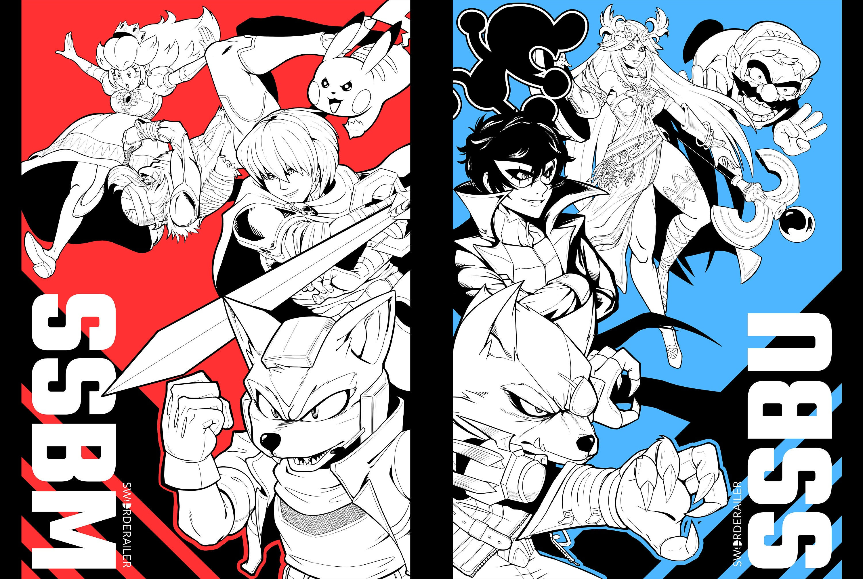 SSBM and SSBU Poster Set Super Smash Bros. Ultimate/melee - Etsy