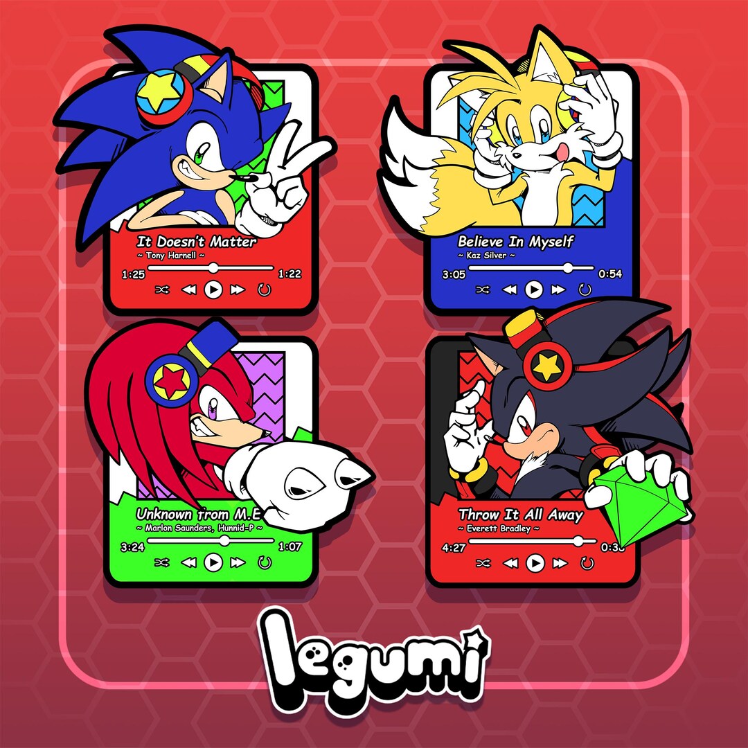 PRE-ORDER Sonic Music Player Enamel Pins Sonic the Hedgehog Gold Enamel ...