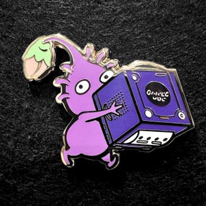 Purple Pikmin Gamecube Gold Enamel Pin - Etsy