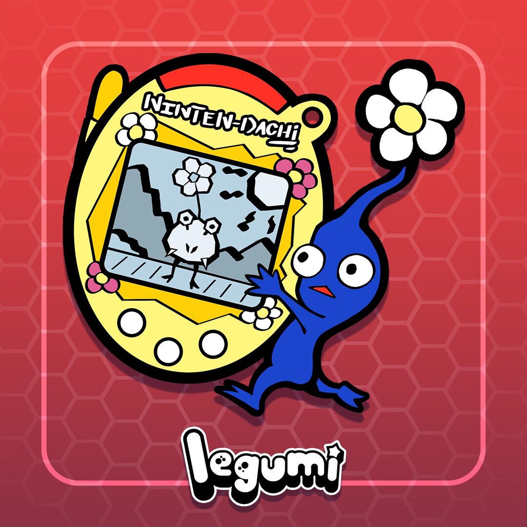 Blue Pikmin Tamagotchi Gold Enamel Pin - Etsy