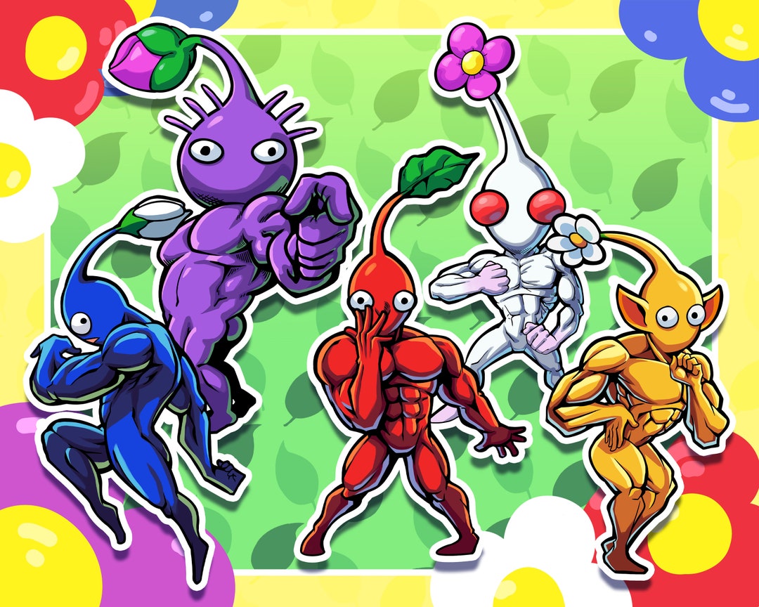 Jojo Pikmin Buff Pikmin Sticker Series - Etsy