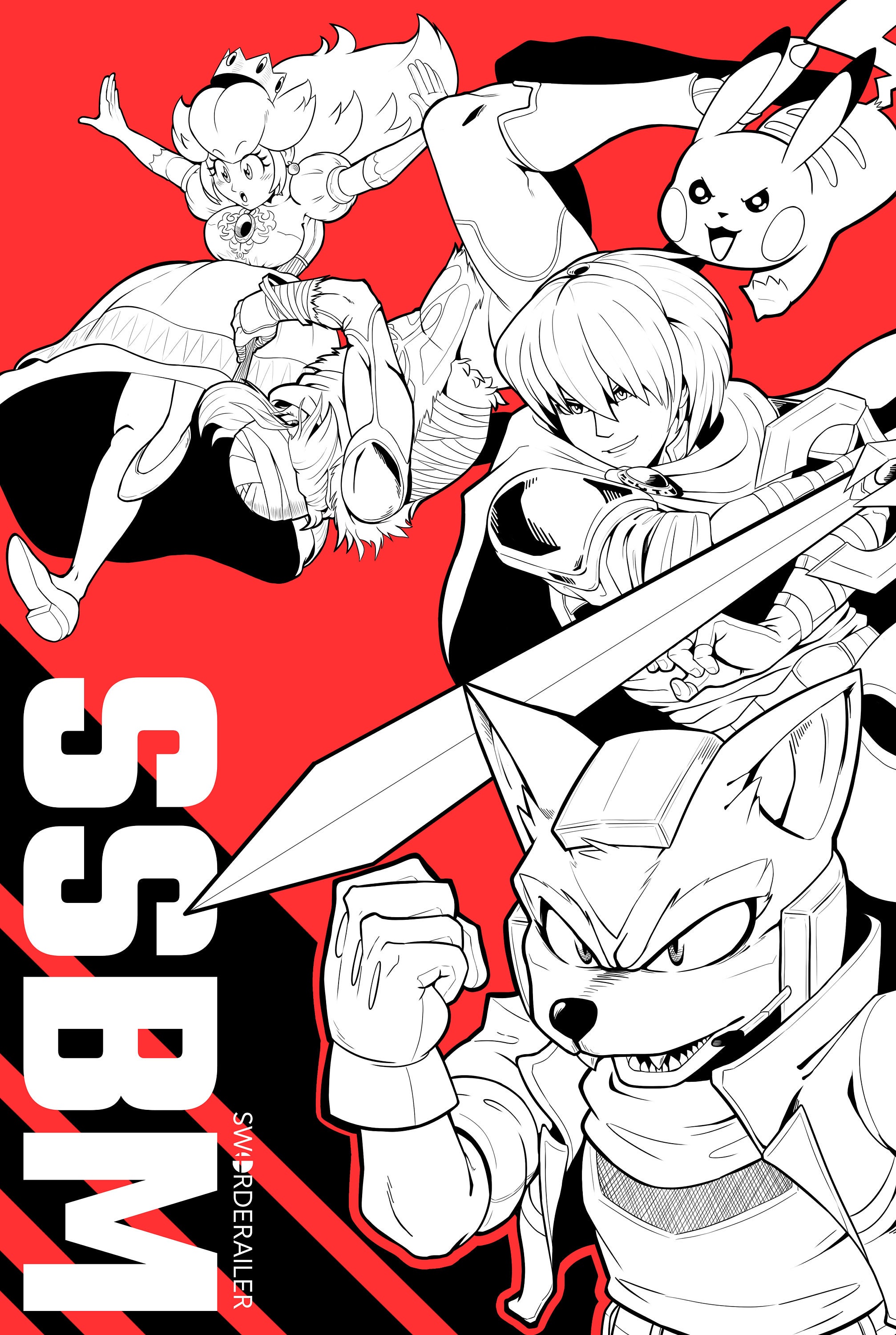 SSBM and SSBU Poster Set Super Smash Bros. Ultimate/melee - Etsy