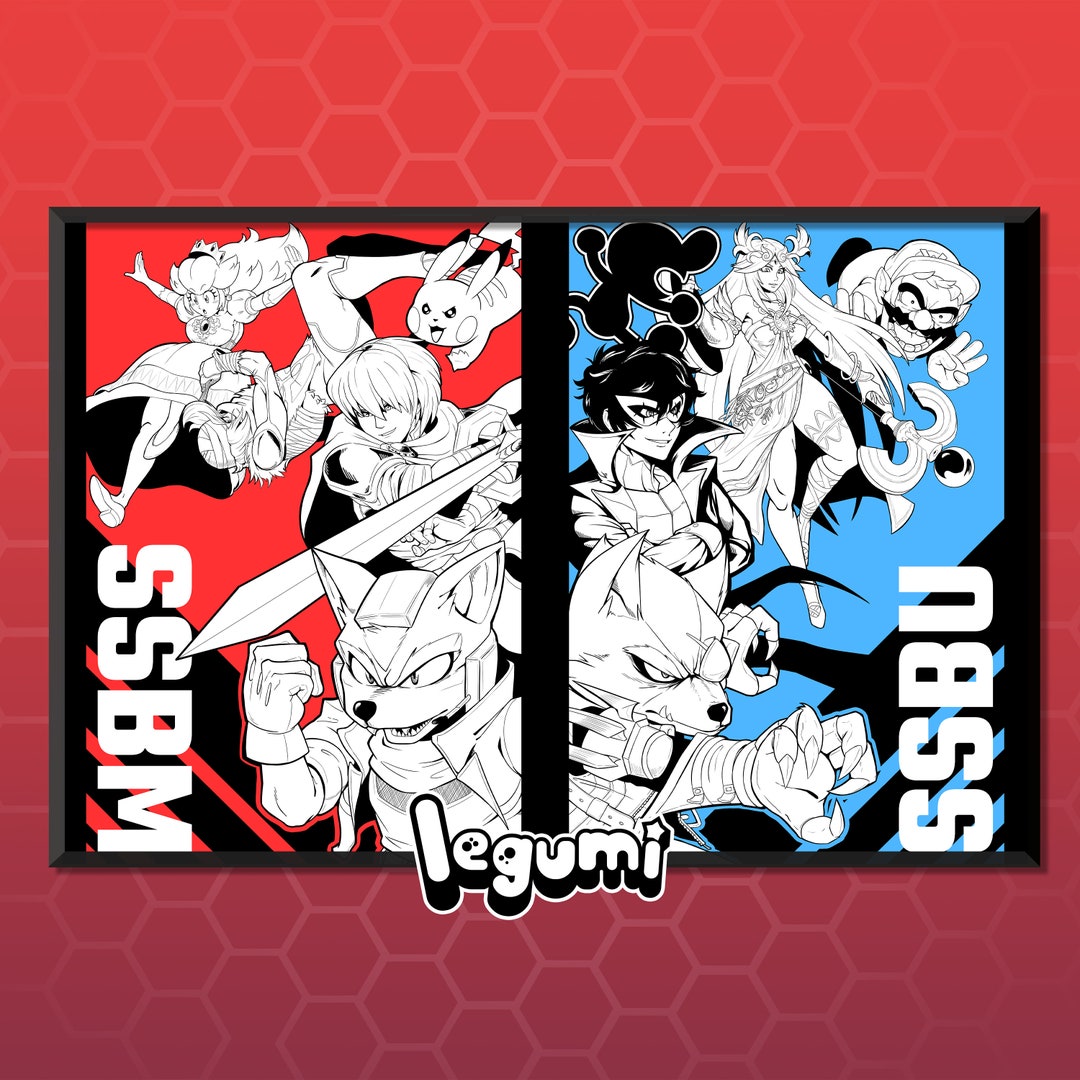 SSBM and SSBU Poster Set - Super Smash Bros. Ultimate/melee - Etsy