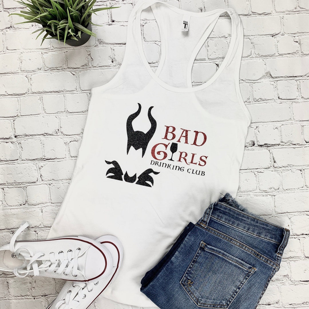 Bad Girls Drinking Club Racerback Tank, Disney Day Drinker Tank Top ...